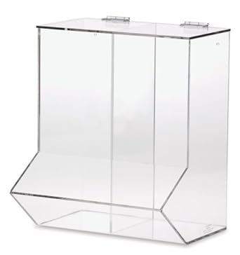 Clearform ML6600 Acrylic Wall Dispenser for Needle Holders, Double ...