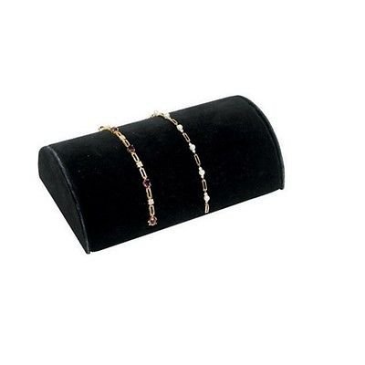 FindingKing Black Velvet Half Moon Bracelet Showcase Display - Want It All