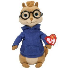 Amazon.com: Ty Alvin and the Chipmunks 8" Simon Plush Doll Toy: Toys ...