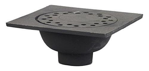 Mutual Industries 30002-0-0 Cast Iron Bell Trap with Strainer, 9" x 9 ...
