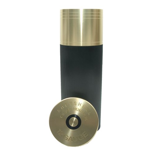 12 Gauge Shotgun Shell Cigar Travel Humidor by ShotShell (Black) Home ...