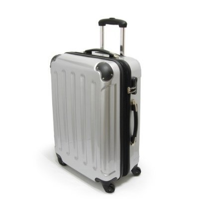 XAVION® Reisekoffer aus Polycarbonat – Trolley, Koffer, in SILBER – Gr ...