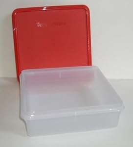 Amazon.com : Tupperware Square Snack Stor Cookie Keeper / Prep ...