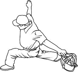 Umpire Coloring Sheet Coloring Pages