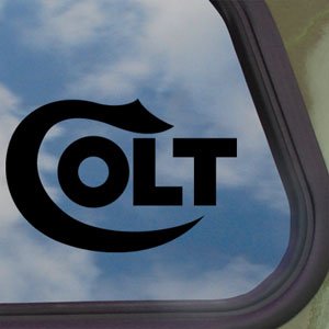 Amazon.com: COLT FIREARMS Black Decal Car Truck Bumper Window Sticker ...