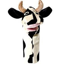 Amazon.com : Baby Einstein Cow Puppet : Hand Puppets : Baby