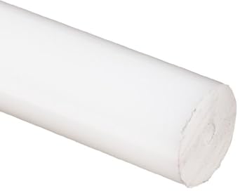 UHMW (Ultra High Molecular Weight) Polyethylene Hollow Round Rod, White ...