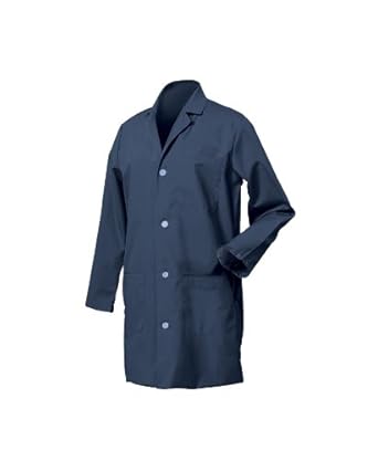 Worklon 431XS Polyester/Cotton Unisex Lab Coat with Button Front ...