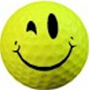 Amazon.com : Wink Smiley Face Golf ball Great Gift Item won't Fade ...