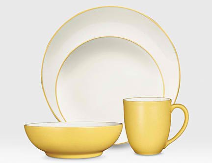 Colorwave Mustard 16 Piece Dinnerware Set | saledinnersetware
