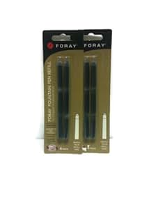 Amazon.com : Foray Fountain Pen Refill 6 Pack (2 Pack) BLACK : Office ...