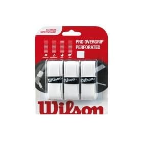 WILSON Pro Overgrip Perforated Grip da Tennis Pacco da 3 Bianco - Racchette