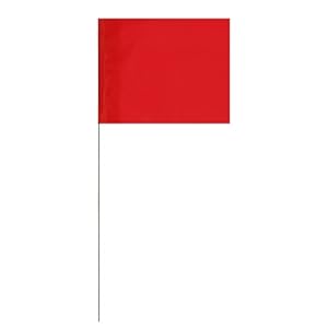 Amazon.com : Marking / Survey Flags, 4" x 5" w/21" wire, several colors ...