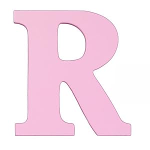 Amazon.com : "Pink Wooden Letter ""R""" : Nursery Wall Decor : Baby