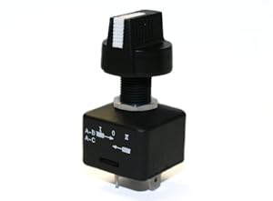 Amazon.com: Rotary Switch Single Pole, Double Throw, Momentary On-Off ...