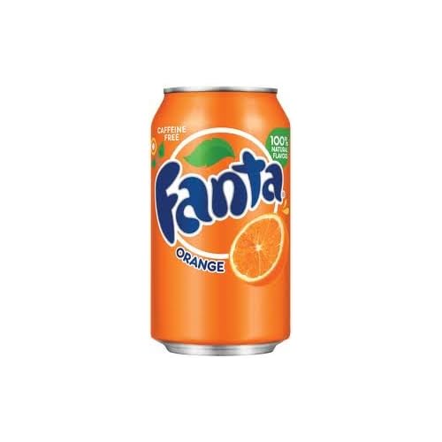 Amazon.com : Fanta Orange Soda 7.5oz Small Mini Cans 3/8 Packs (24 Cans ...