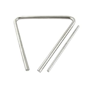 Amazon.com: 6" Steel Percussion Triangle Idiophone Instrument w Stick ...