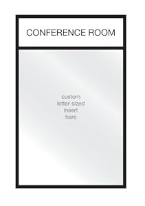Amazon.com : Conference Room Sign - Changeable Insert -Room Schedule ...