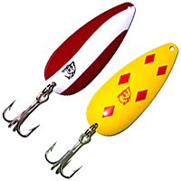 Amazon.com : Original Dardevle Spoons (Yellow/Red Diamonds, 2/5 Ounce ...