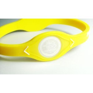 Power Balance Silicone Wristband Bracelet –(Color:yellow; Size: L ...