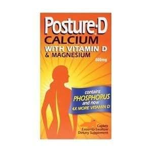 Amazon.com: Posture-d Calcium with Vitamin D & Magnesium 600 Mg, 120 ...
