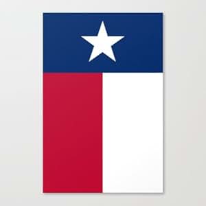 Amazon.com: Society6 - Variation Of The State Flag Of Texas - Vertical ...