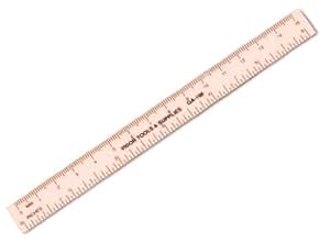 Amazon.com: Plastic Ruler White 7 In & mm.