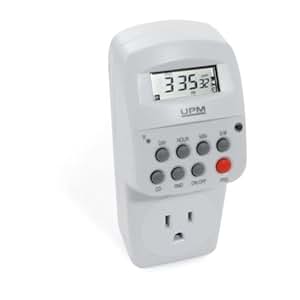 Indoor Electronic Programmable Plug-In Timer with Front LCD (High ...