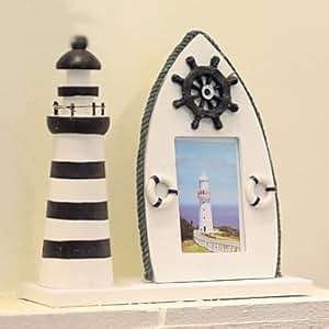 Amazon.com - 3\" Nautical Style Lighthouse Picture Frame - Picture ...