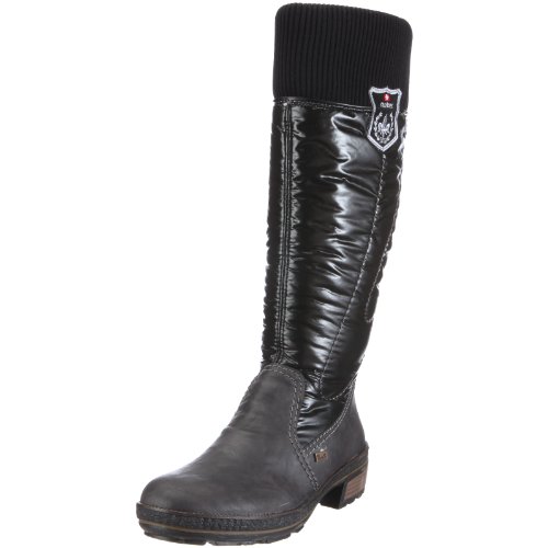 Rieker Fenja Z5470-46, Damen Stiefel, Grau (smoke/graphit/schwarz 46 ...