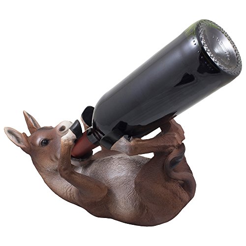 Drinking Donkey Wine Bottle Holder Statue or Decorative Mule Sculptures ...