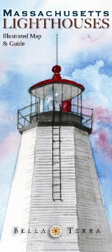 Massachusetts Lighthouses Map - Illustrated Guide - Harvard Book Store