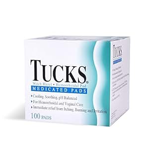 Amazon.com : Tucks Hemorrhoidal Medicated Cooling Pads with Witch Hazel ...