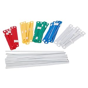 Amazon.com : 25 Pcs Assorted Color Plastic Two-Piece Paper File ...