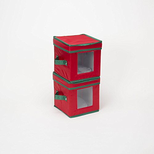 Household Essentials 530RED Holiday China Storage Chest with - Want It All