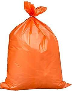 Amazon.com: 42 Gallon Contractor Trash Bags - 50 / Case - Orange ...