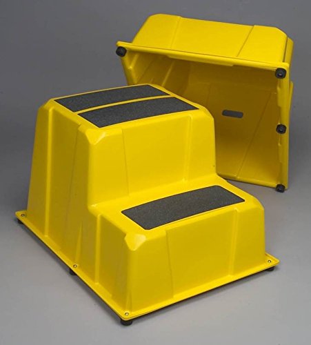 Lightweight Industrial Step Stool- 500 Lb Capacity, 20" Height, 2-Step ...