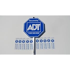 1 Authentic ADT Home or Business Security Alarm System Yard Sign & 10 ...