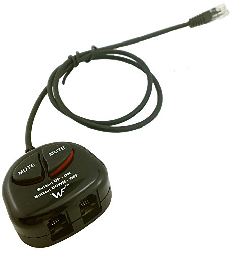 Telephone Training Adapter Y Splitter+Mute Button for Headset for ...