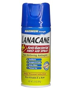 Amazon.com: Lanacane Anti-Bacterial First Aid Spray: 3.5 OZ: Health ...