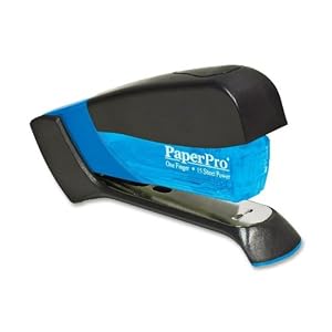 Amazon.com : PaperPro One-Finger 15 Sheet Compact Stapler, Translucent ...