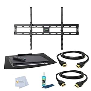 Amazon.com: Ultra Slim Flat Wall Mount Kit for Samsung 37"-85" TV ...