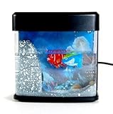 Cosmos Compucable USB Mini Fish Tank Toy Desktop Aquarium with LED ...