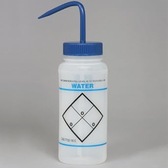 Wash Bottle, Widemouthed, for Distilled Water, 500 mL: Science Lab Wash ...