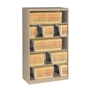 Amazon.com : Five Shelf Open Lateral File Shelving Unit : Storage ...