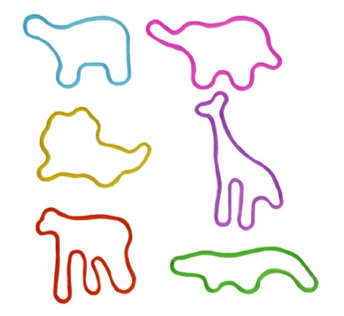 Silly Bandz Original Pet Pets Shape Rubber Bracelets 24-Pack