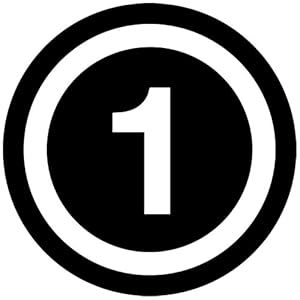 Amazon.com - Number One Decal Sticker (black, 8 inch) - Wall Decor Stickers