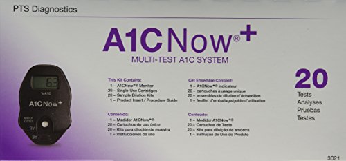 A1CNow+, Hba1c Blood Monitor w/ Sampler, 20 Test Kit