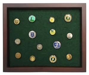 Amazon.com : Shadow Box Golf Ball Marker Display : Golf Ball Marker ...