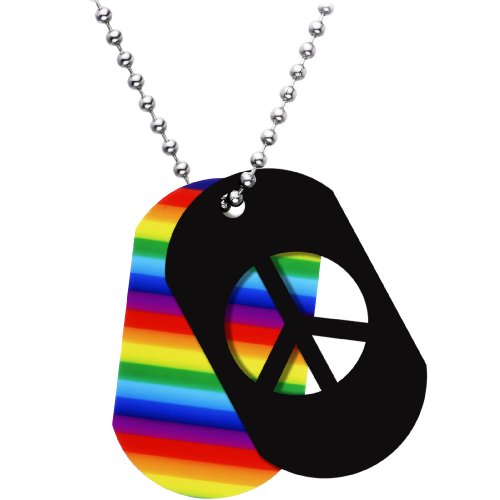 Peace Sign Dog Tag - FindGift.com
